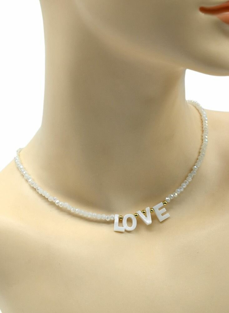 Колье, искусственный камень