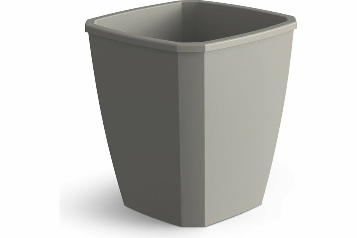 Martika квадратное кашпо с дренажной вставкой Лаунж 2.4 л, пыльно-серое С371ПСЕР