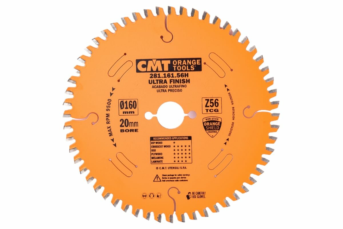 CMTДиск пильный 160х2,2/1,6х20 Z=56 TCG -3NEG 281.161.56H