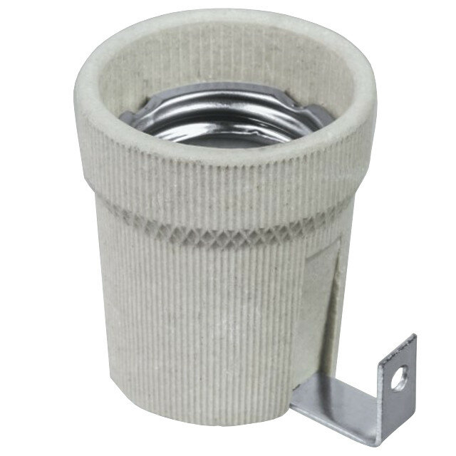 NAVIGATOR E27 керамический патрон с держателем белый для светильников и ламп E27