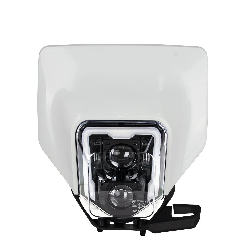 Мотоциклетная фара для Husqvarna 125 250 300 501 701 Supermoto 250i 300i FE250 FE350 FE450 Dirt Bike Enduro Light Фара Белый, light white cover