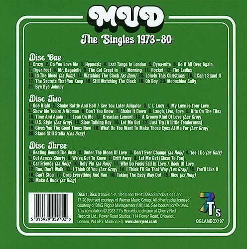 Диск Mud - Singles 1973-1980 (3 CD) — фото 1
