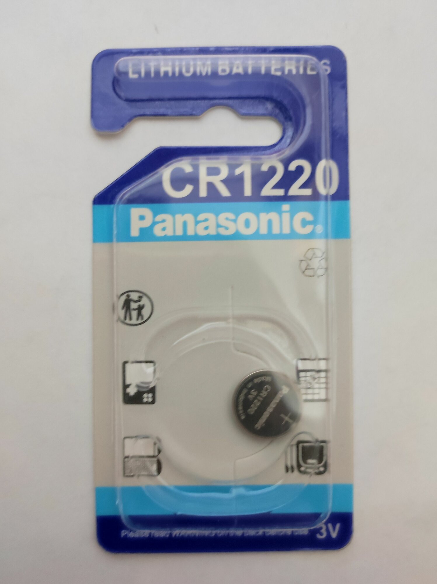 Элемент питания CR1220 Батарейка литиевая Panasonic