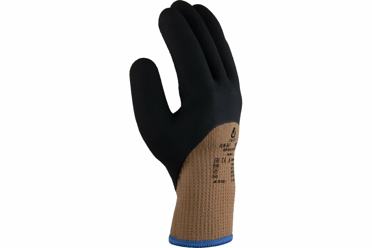 Jeta Safety Перчатки утеплённые с латексным покрытием 3/4, размер 9/L, JLW-201-L