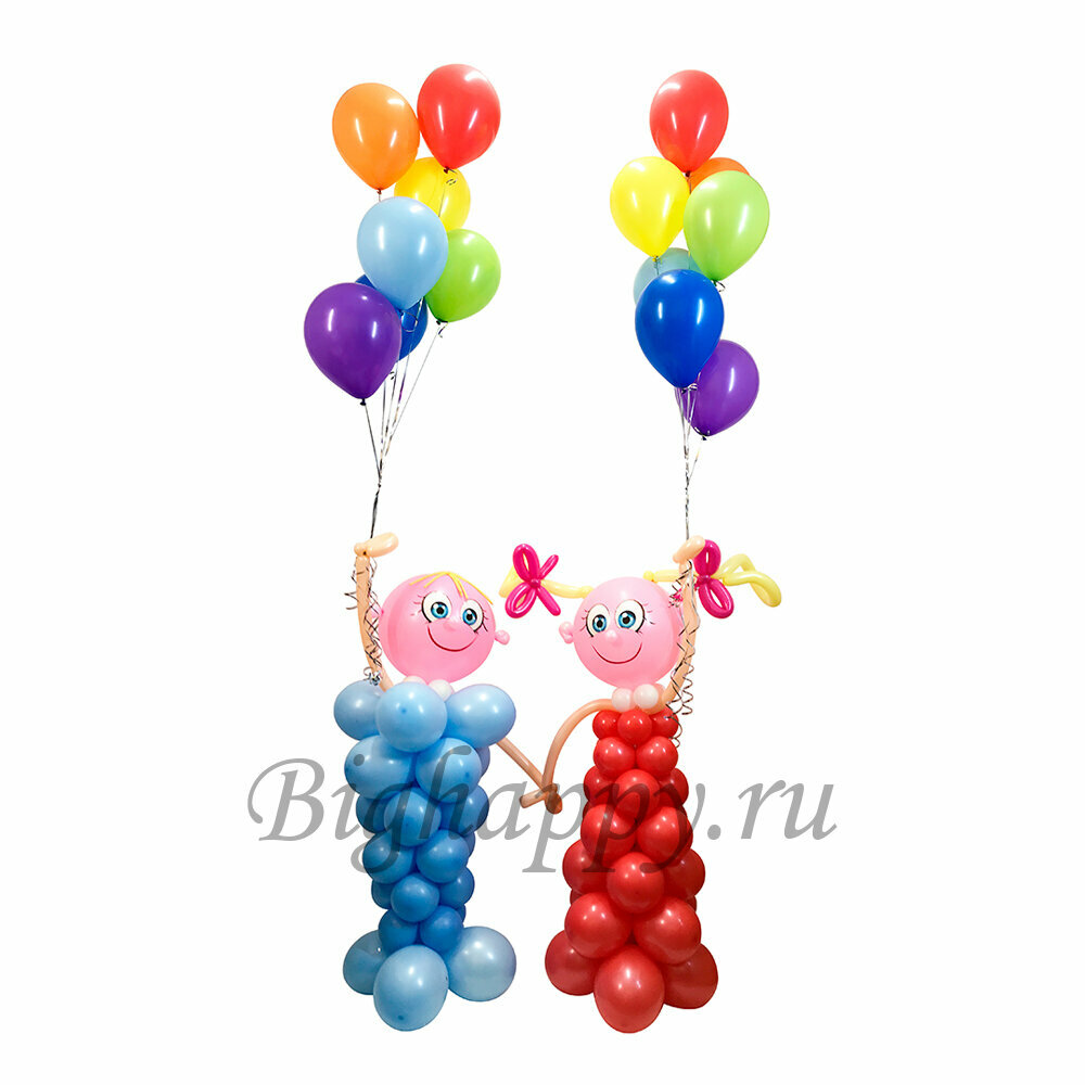Мальчик и девочка из шаров