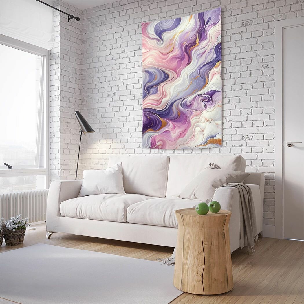 Вертикальное фотопанно на стену JoyArty "Красочные разводы", из ткани, 100х150 см