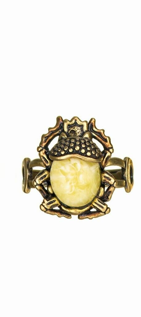 Кольцо, янтарь