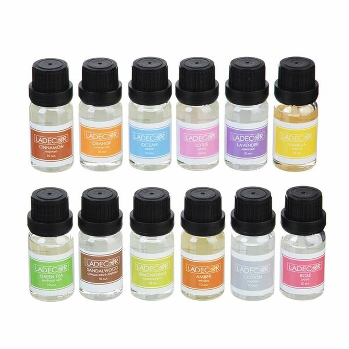 Аромамасло 10мл, LADECOR (аромат в ассортименте) (цена за 12шт.)