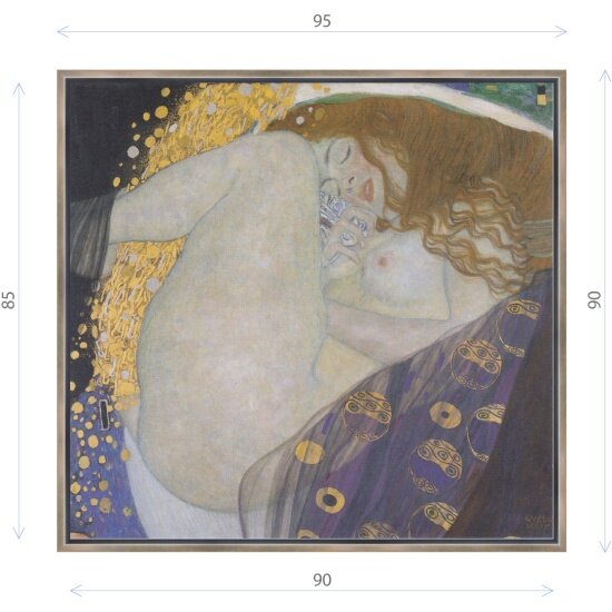 Картина Декор Депо Густава Климта Данная Матовый холст в раме 90х95 см