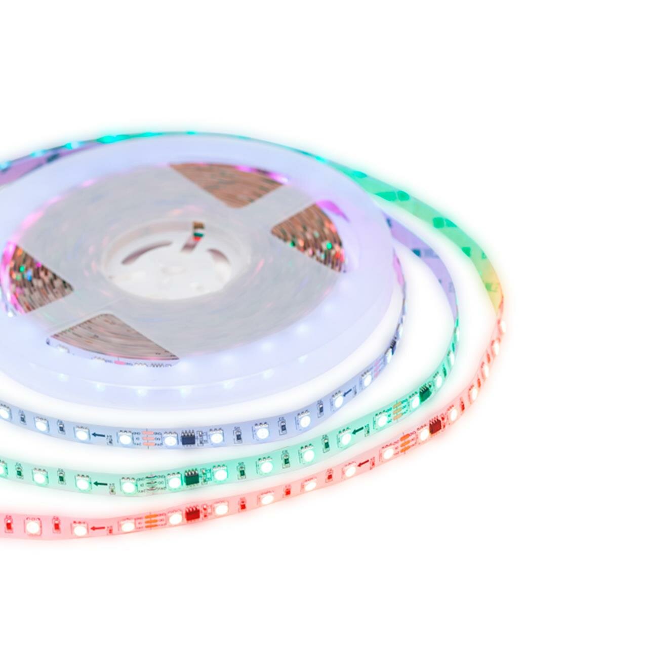 10-99 Комплект адресной светодиодной ленты 24В, 14,4Вт м, smd5050, 60д м, IP20, ширина подложки 10мм