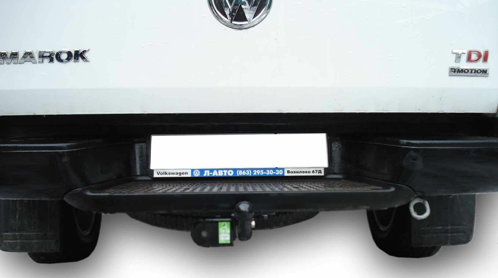 Фаркоп(прицепное) Лидер-Плюс для VOLKSWAGEN AMAROK (2HA) 2010-.(паспорт и сертификат в комплекте)(без электрики)V120-A