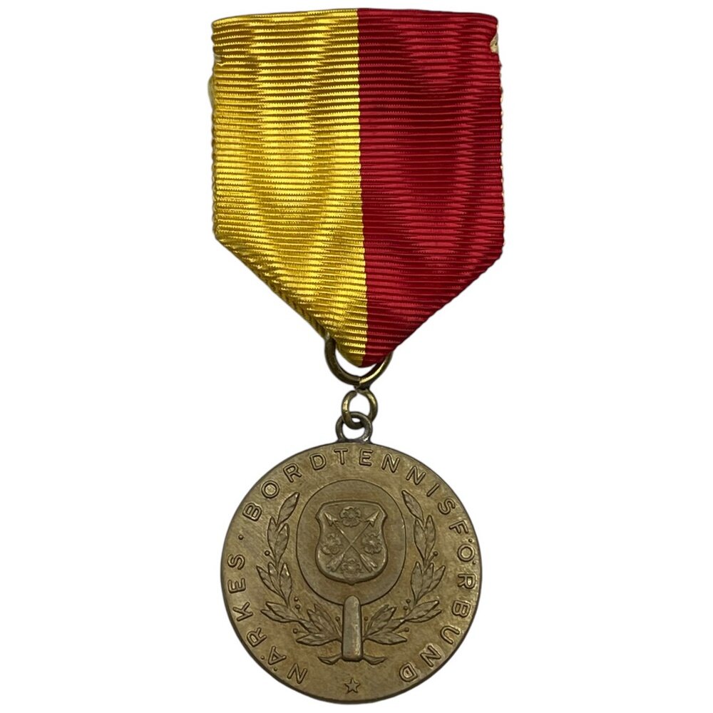 Швеция, медаль "Ассоциация настольного тенниса Няркес" бронзовая степень 1967 г