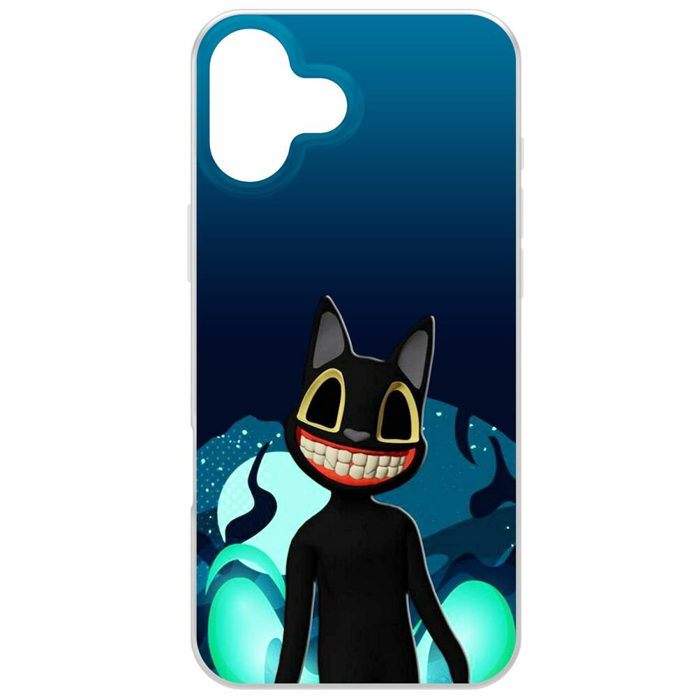 Чехол-накладка Krutoff Clear Case Хаги Ваги - Картун Кэт для iPhone 16 Plus