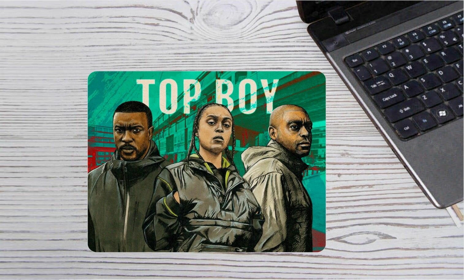 Коврик для мышки игровой 36 на 29 см Mewni-Shop "Главарь, Top Boy" - 0001