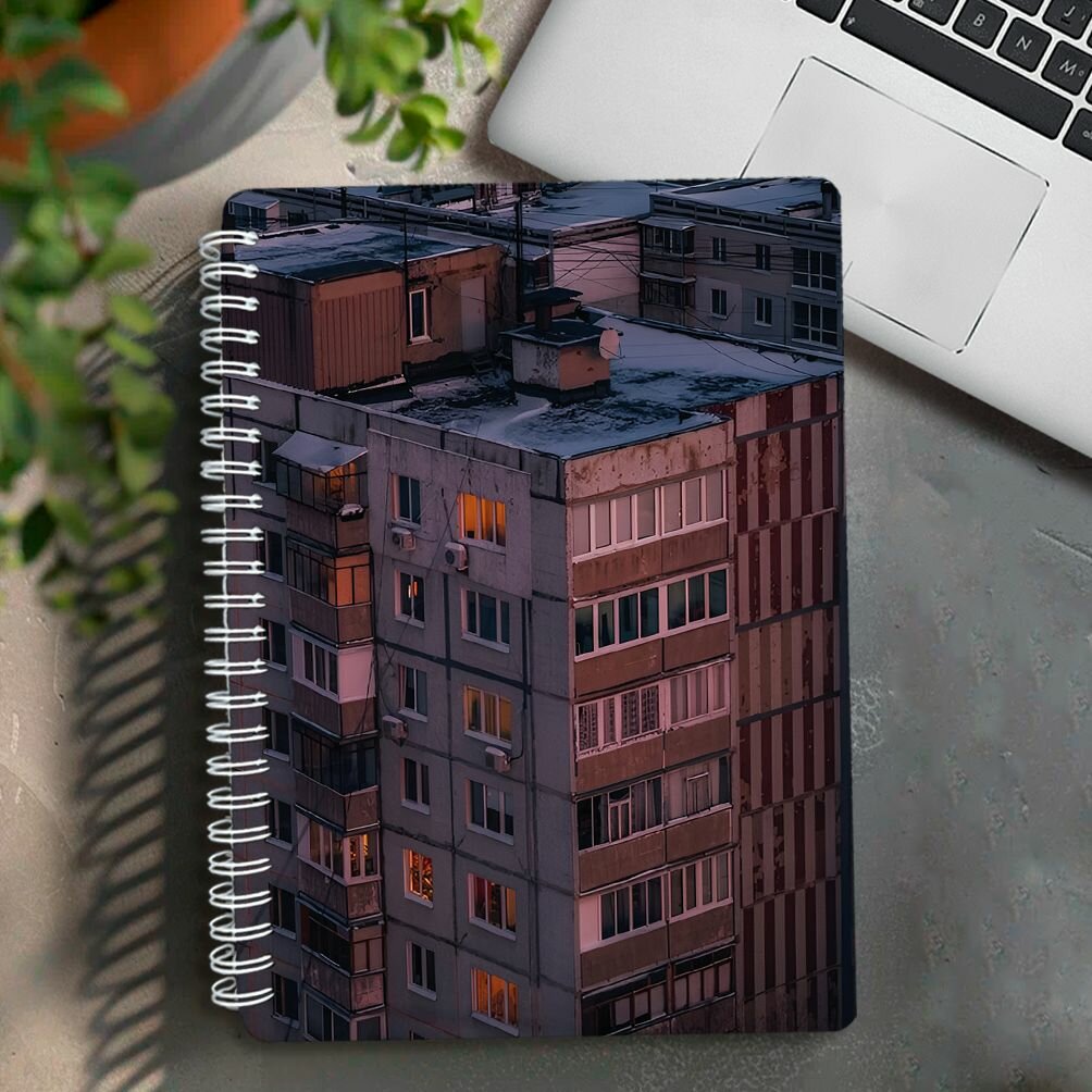 Блокнот для записей в клетку подарочный в твердой обложке А5 СССР