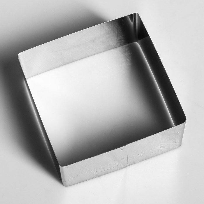 Форма для торта из нержавеющей стали "Квадрат" 17х17см h-5см 1мм