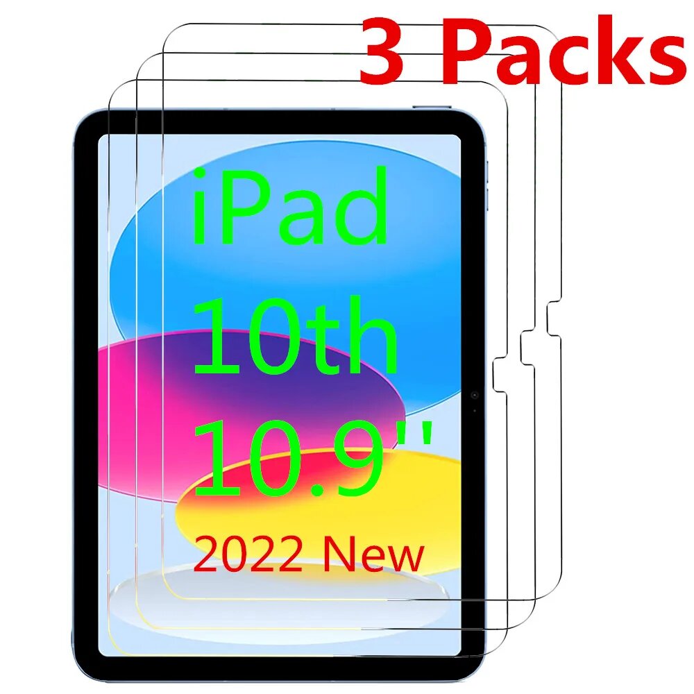 3 шт. Защитные стекла YNMIWEI для iPad 10-го поколения 10.9'