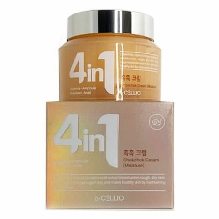 Востанавливающий крем с муцином улитки Dr.Cellio G50 4 in 1 Chokchok Cream (Snail) (70 мл)