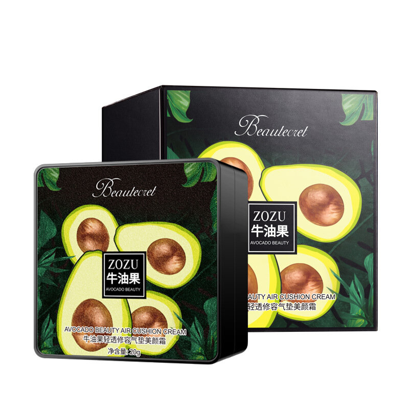 BB-крем ZOZU с подушечкой в виде гриба, увлажняющий консилер, не липкий жидкий тональный крем, авокадо крем для лица