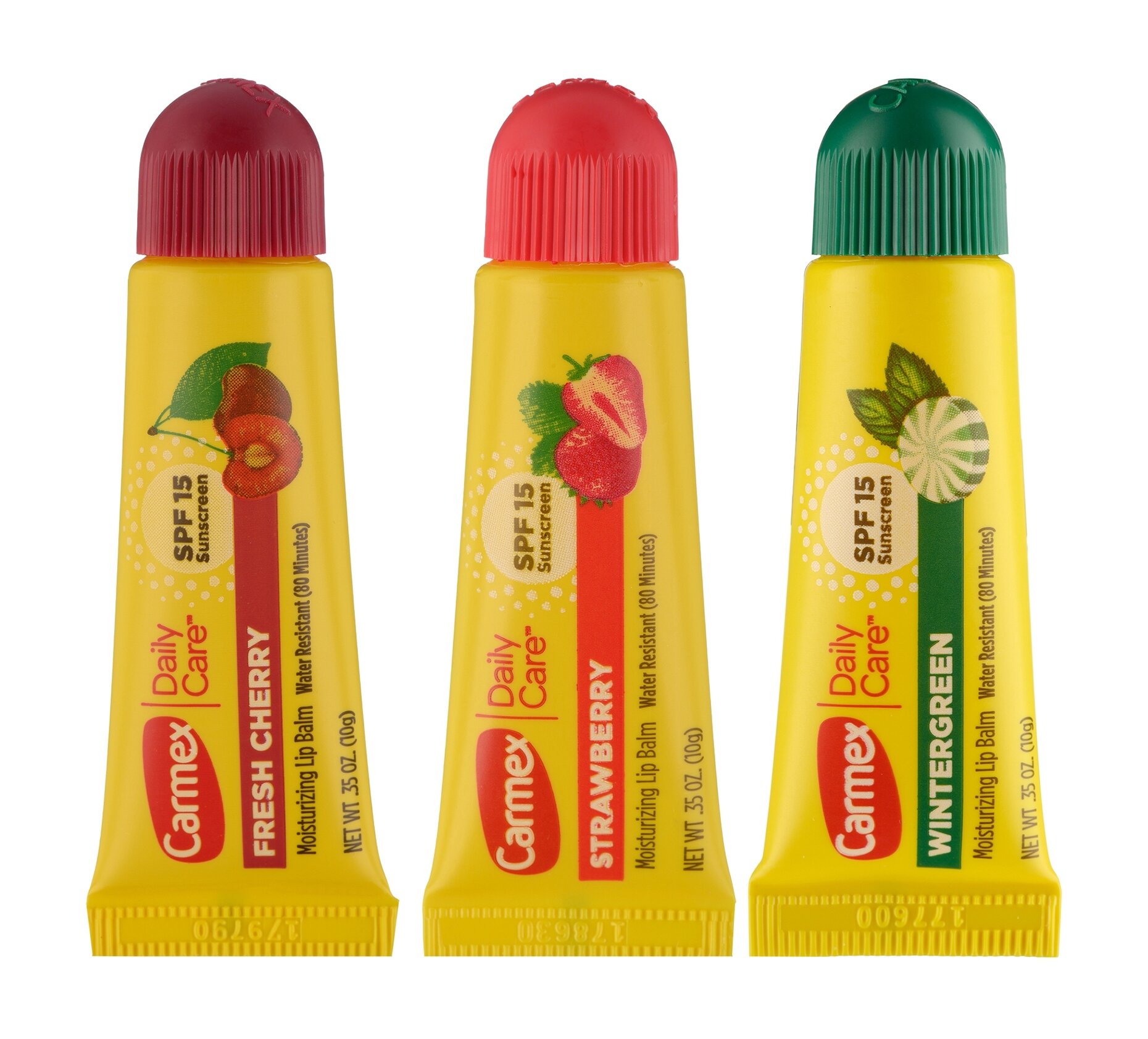 CARMEX Набор бальзамов для губ ассорти (вишня, клубника, мятный леденец)