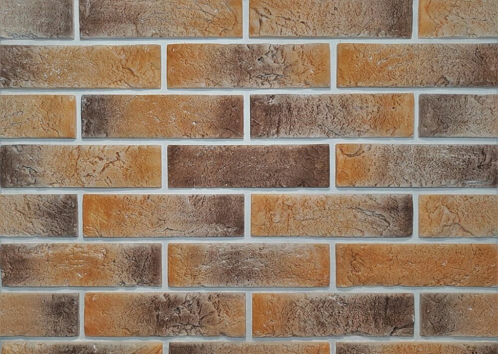 Декоративный Кирпич Русский Камень Петровский Лофт 2 Артикул 12.29 Ш25.2хВ6.7хТ1.1 см 1м2.