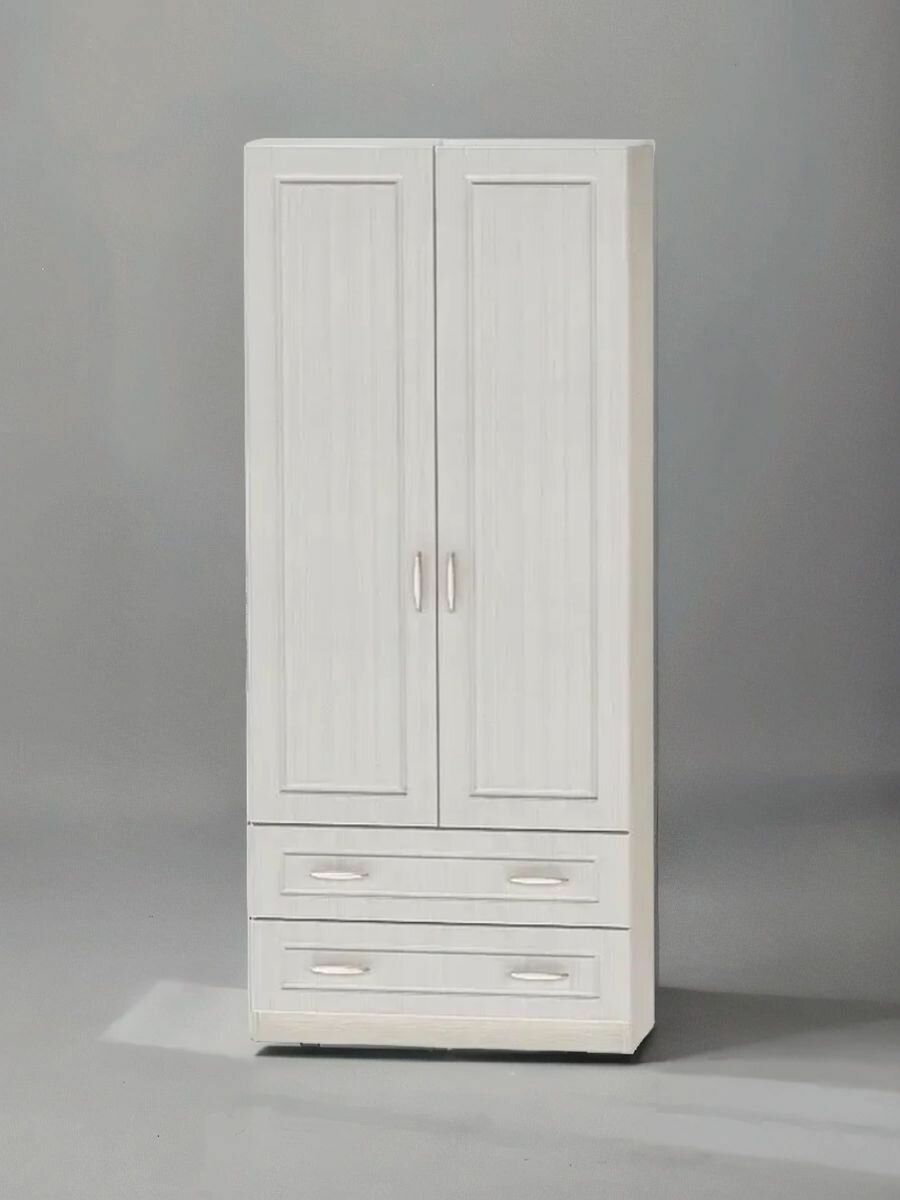 Шкаф 2-х створчатый Колибри МДФ Сандал белый/Бодега белая