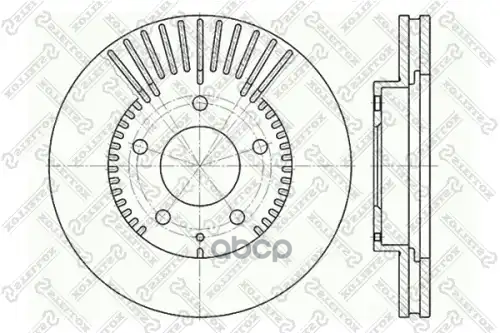 Диск тормозной передний Stellox арт. 6020-3254V-SX