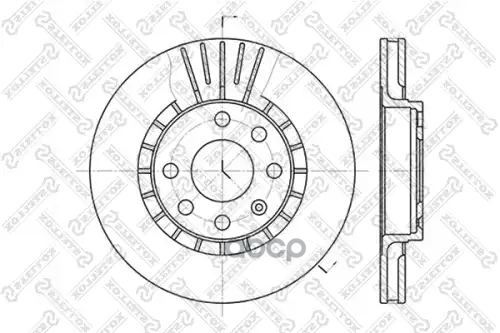 Диск торм. OPEL ASTRA/ASCONA/KADETT 1.4-2.0D 87> Stellox арт. 60203613VSX