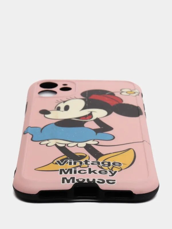 Противоударный силиконовый чехол-бампер для iPhone 13 pro, мягкий, mickey mouse