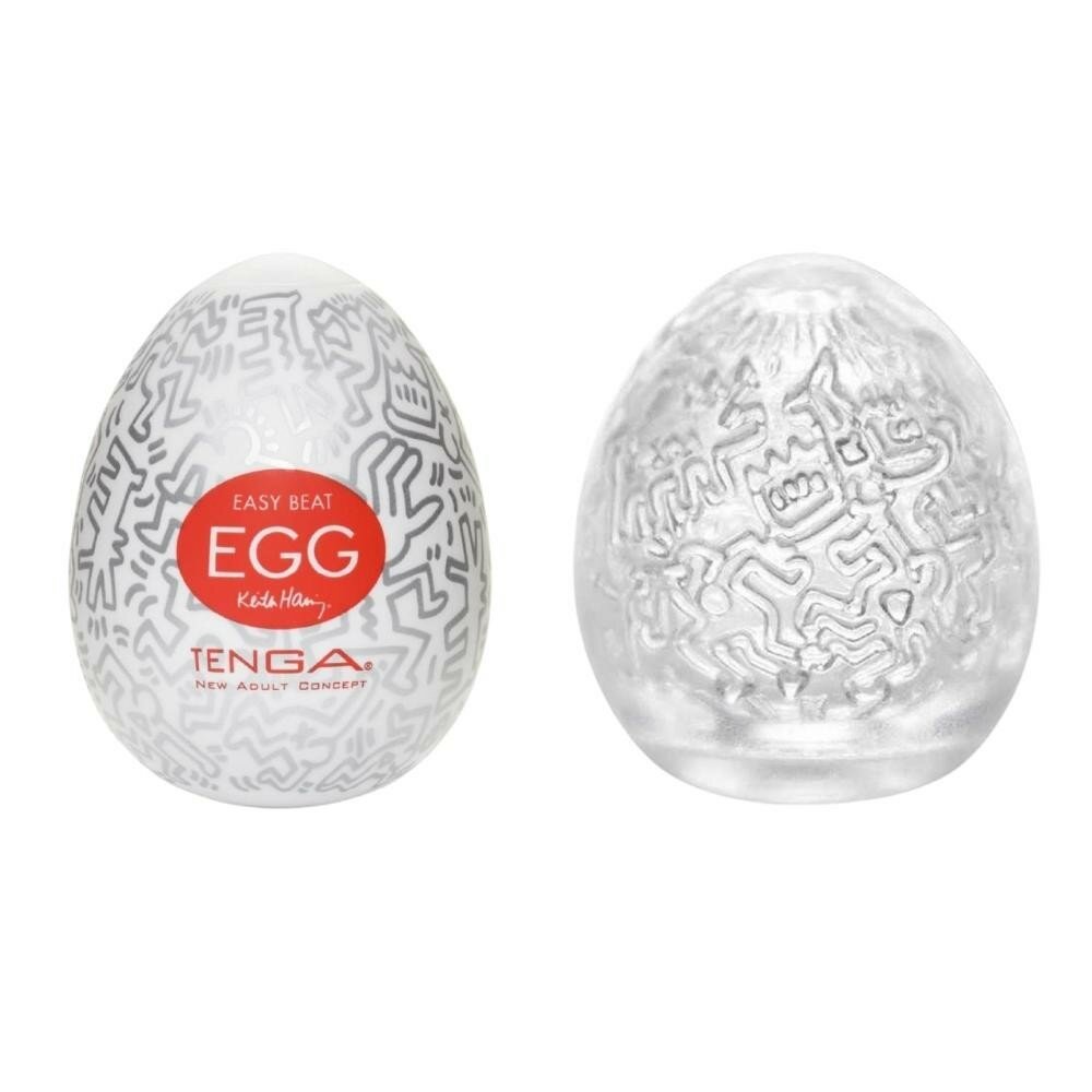 Мастурбатор-яйцо «Tenga & Keith Haring Egg Party»одноразовый карманный
