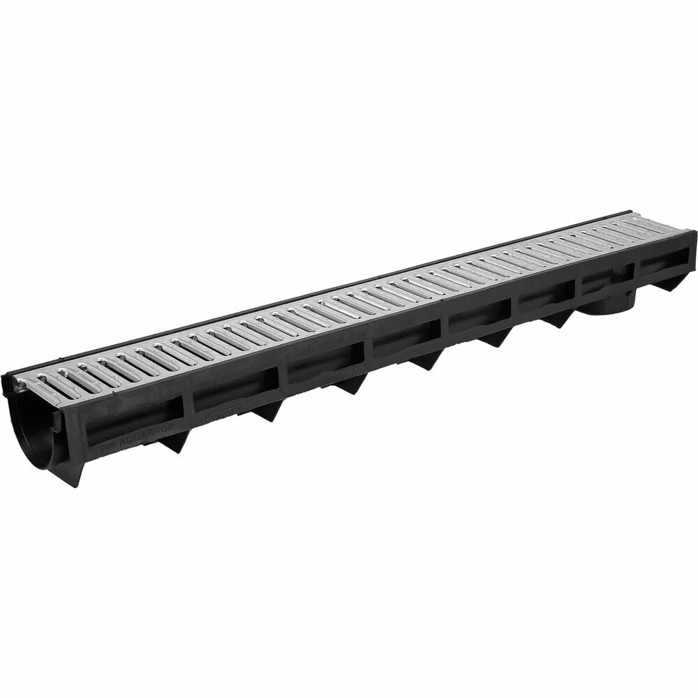 Лоток Aquastok AQUA-TOP DN90 H100 A15 1000x135x100 с оцинкованной решеткой (комплект) (1091н) 549068