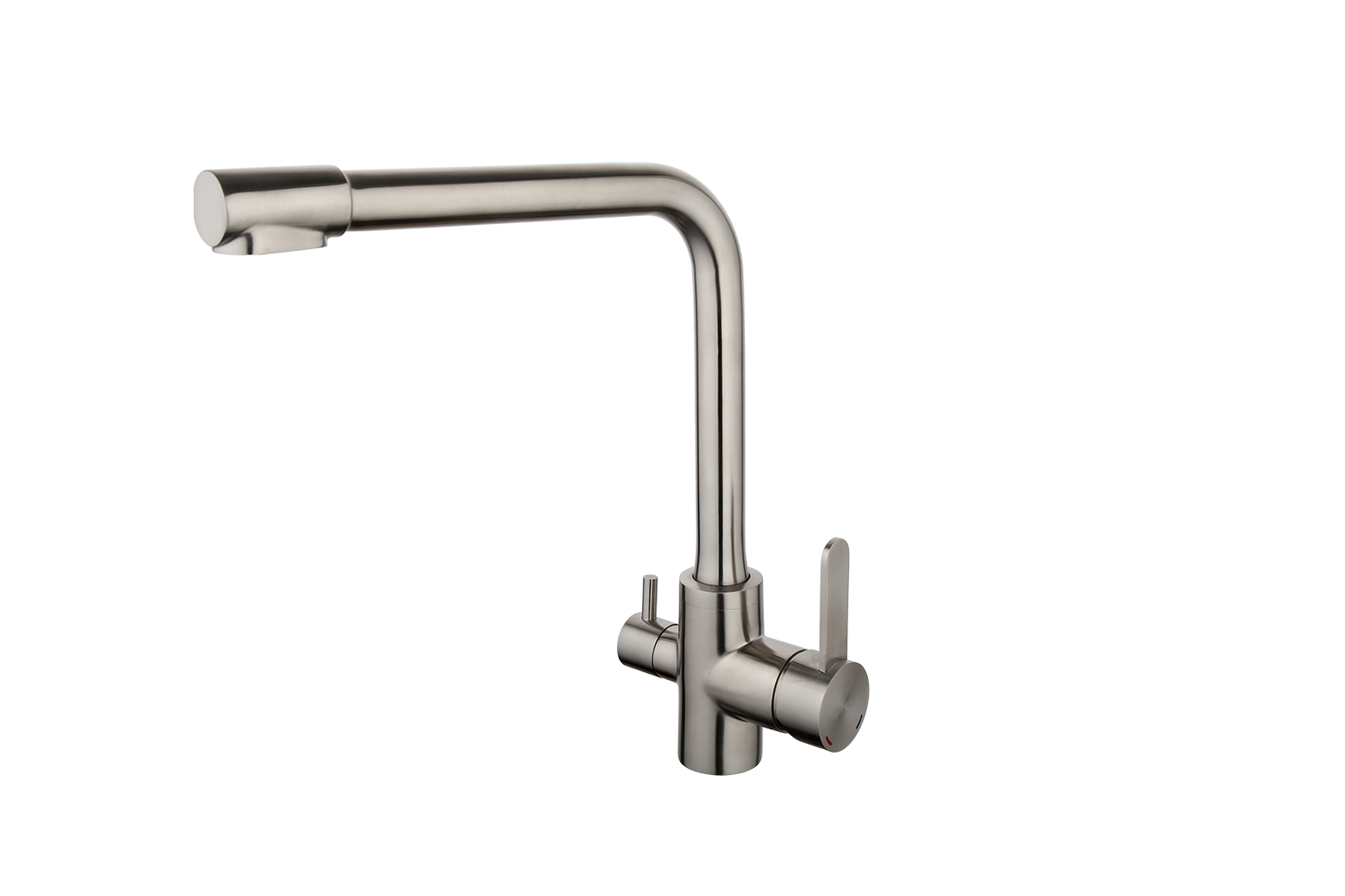 Смеситель для кухни (мойки) Gappo G4399-1 с подключением фильтра, сатин