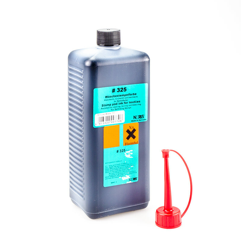 NORIS 325 1 л. Черная краска для хлопковых тканей, стойкая к кипячению для автоматической оснастки