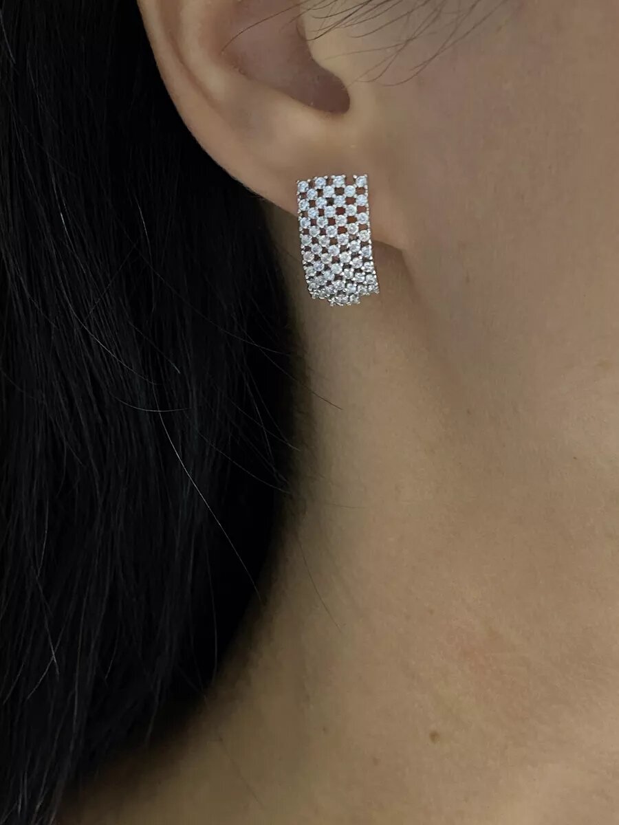 Серьги, циркон