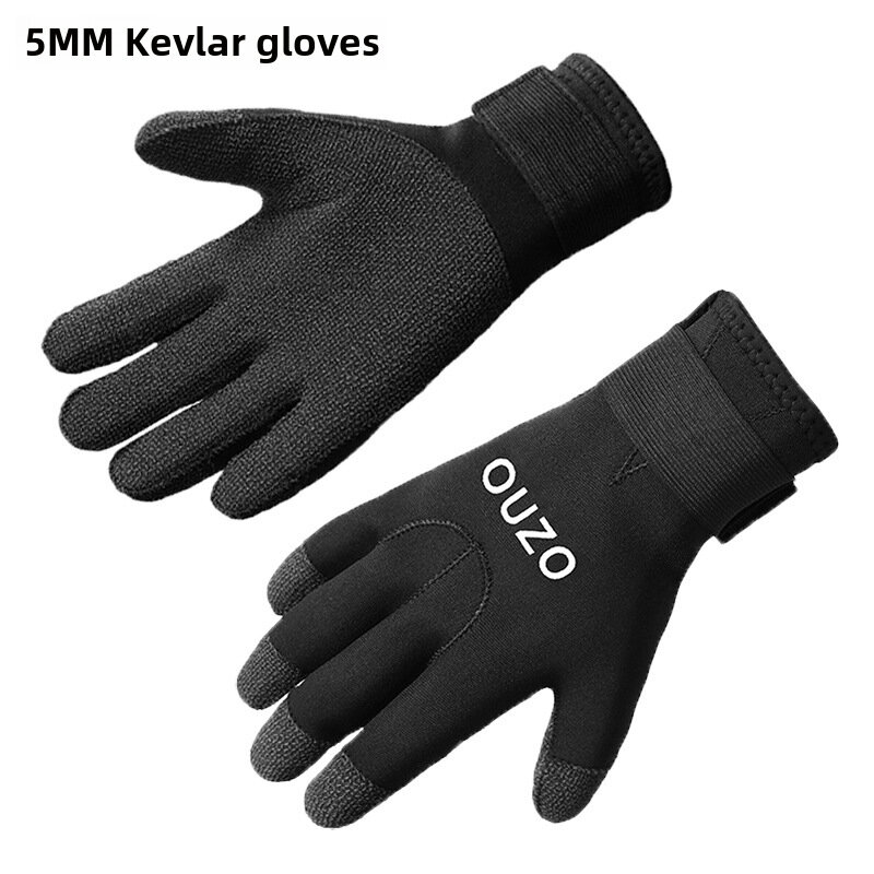 Перчатки OUZO BS5001-B, для дайвинга, 5мм, черные