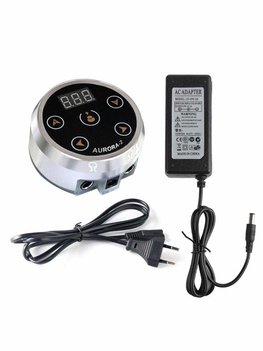 Блок питания для татуировки 2 А, алюминиевый светодиодный экран, легкий аккумулятор для тату-машины для шейдера с быстрой зарядкой и длительным сроком службы.