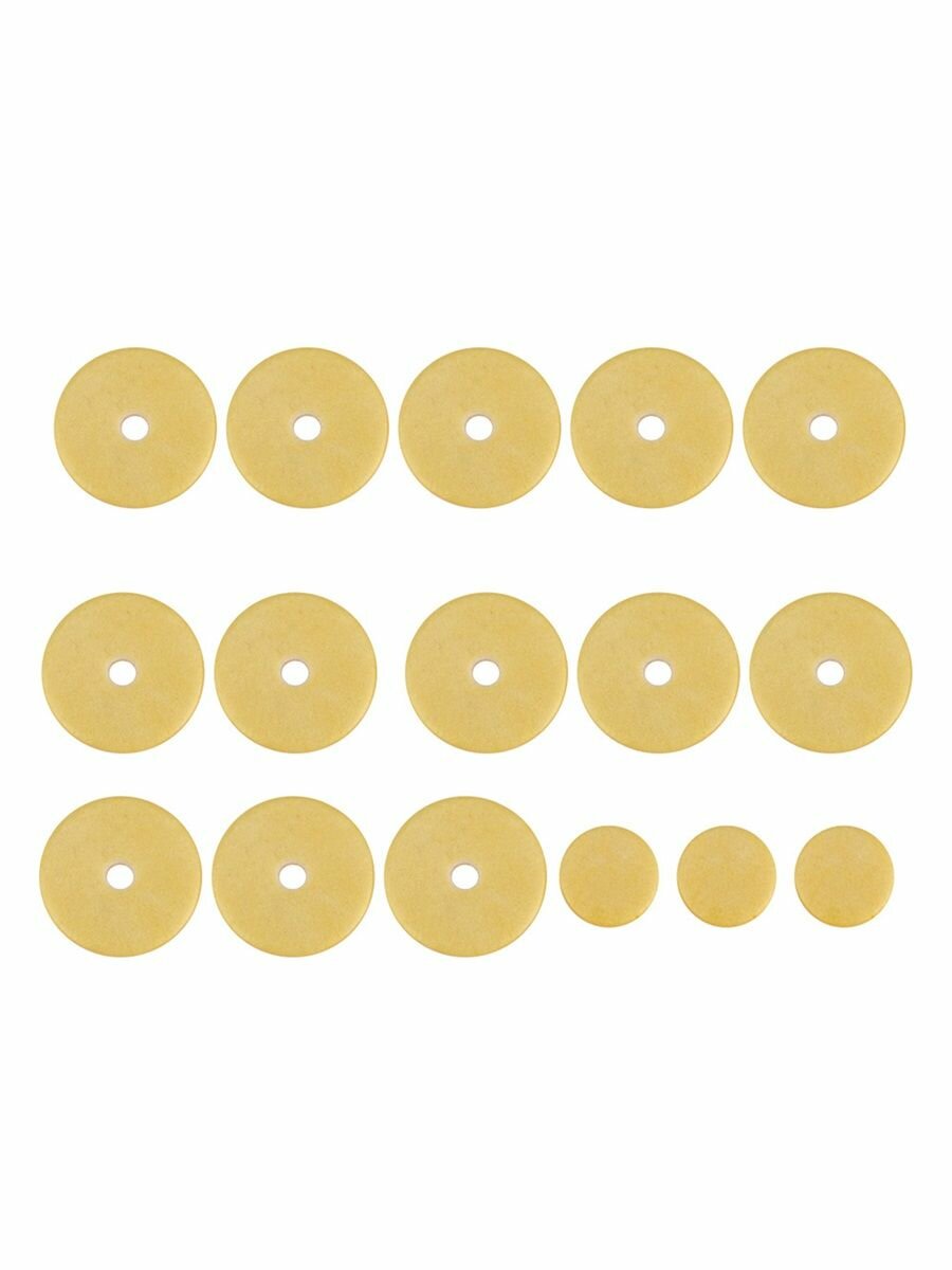 Желтые накладки для флейты 16 шт. в упаковке, прочные сменные аксессуары для флейты высокого качества