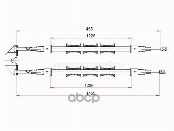 Трос ручного тормоза Opel Vectra 95-03 Sat арт. ST-52-0048