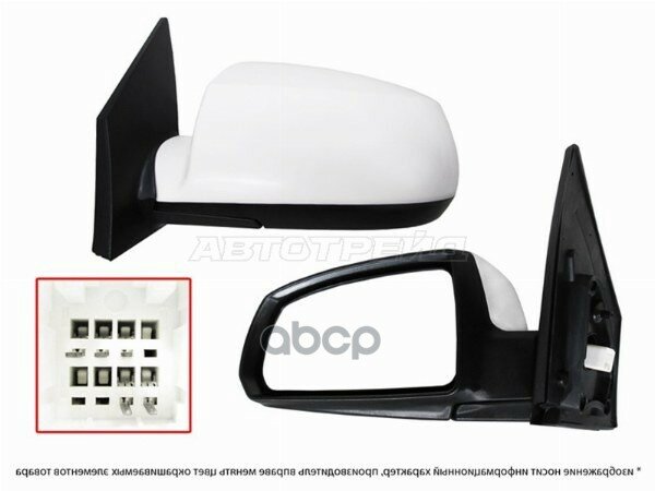 Зеркало KIA RIO 05-09 LH электрическое 5 контактов Sat арт. STKA469402