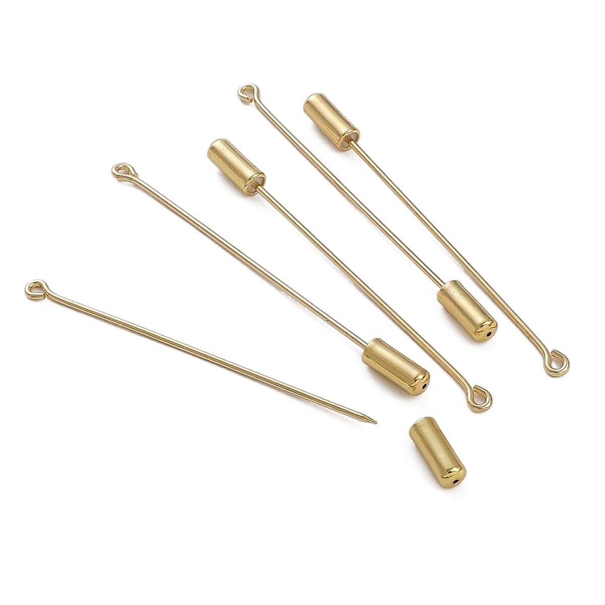 Золотые латунные булавки Beadia для брошей 58/70 мм Gold Color 58mm