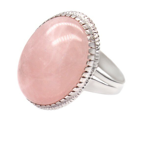 Кольцо, серебро, 925 проба, родирование, кварц