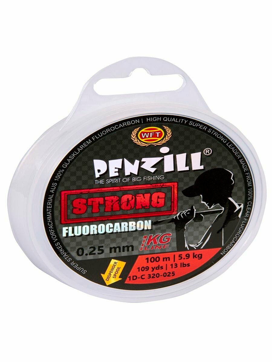 Леска монофильная WFT Penzill FLUOROCARBON Strong 100/025