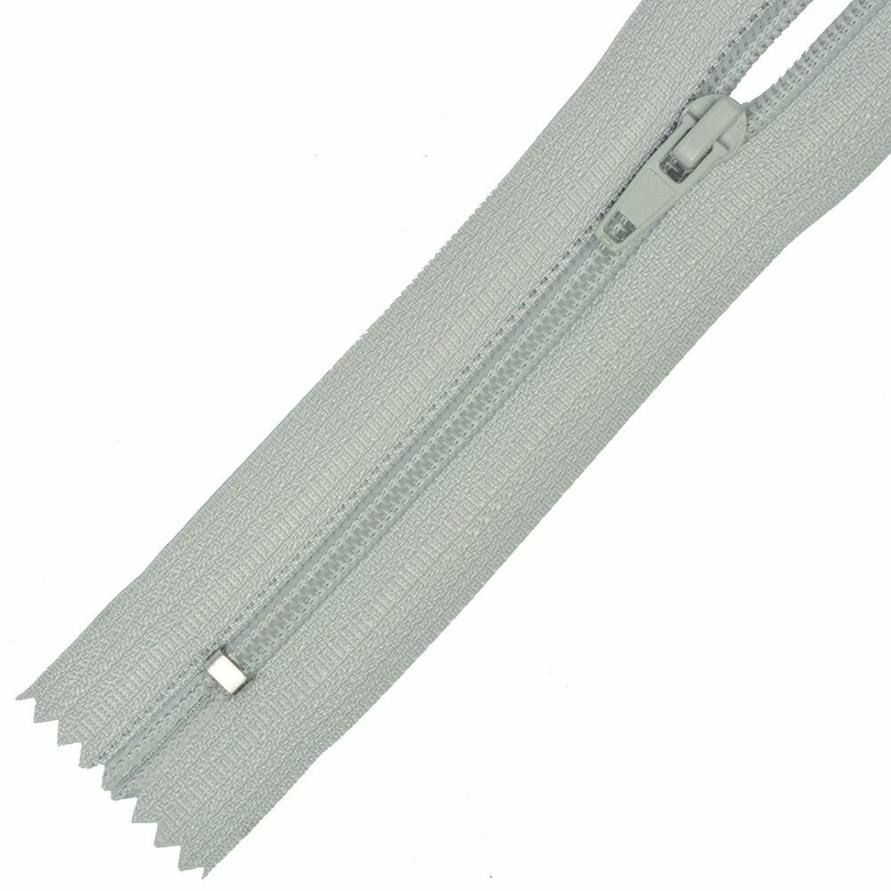 Молния MaxZipper брючная, замок полуавтомат, 20 см, цвет F314, светло-серый, упаковка 100 штук