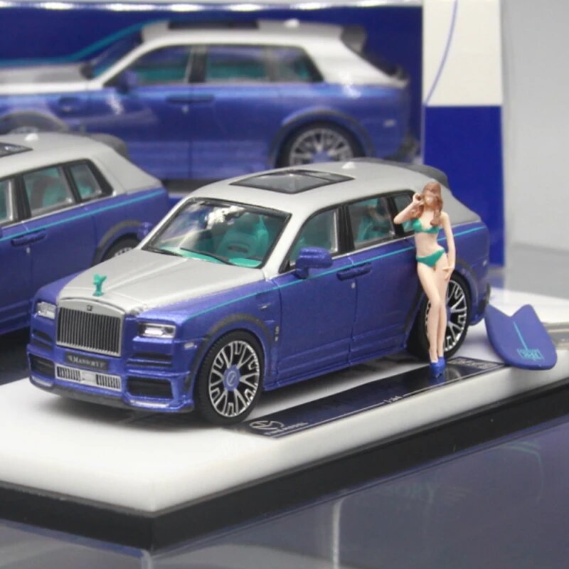 Модель автомобиля Welly Rolls-Royce Cullinan 1:64, Синий, A