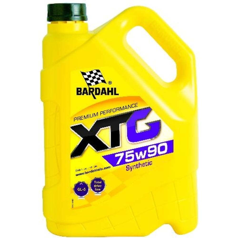 Масло трансмиссионное Bardahl XTG 75W90 синтетическое 5 л 36383