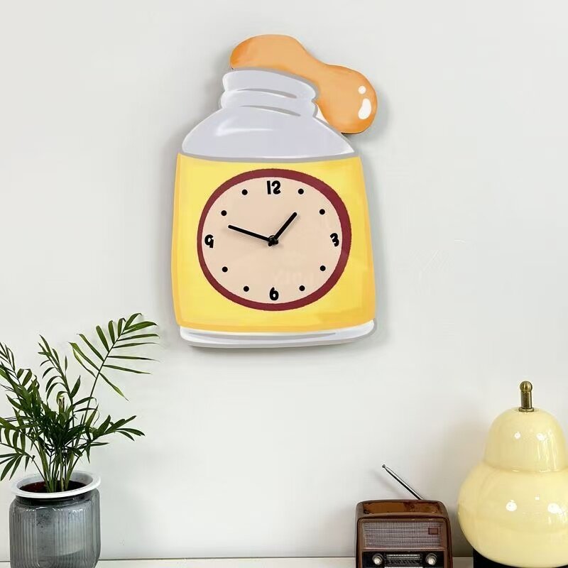 Креативные и веселые настенные часы | 3D-дизайн трехмерной бутылки, необходимые для украшения дома