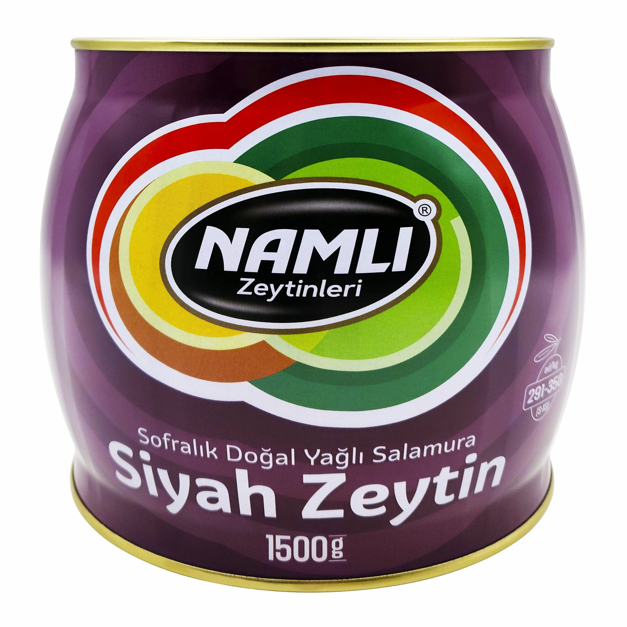 Маслины турецкие вяленые с косточкой сорта Gemlik (калибр XS 291-350), "Namli Zeytinleri", Siyah Zeytin, 1500гр. Турция