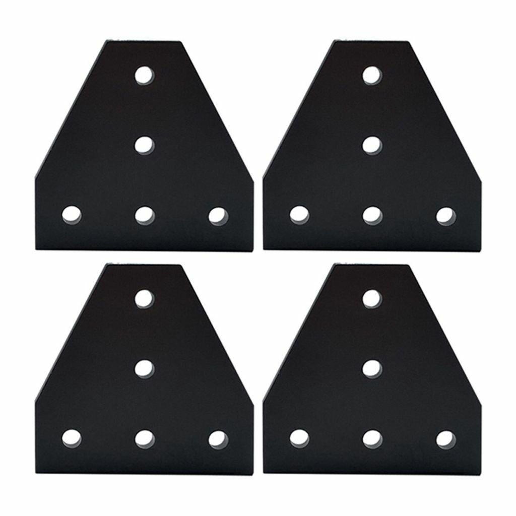 (4 шт) Угловой код для 3D-принтера Т-образный алюминиевый профиль прямоугольная соединительная пластина 2020 T profile