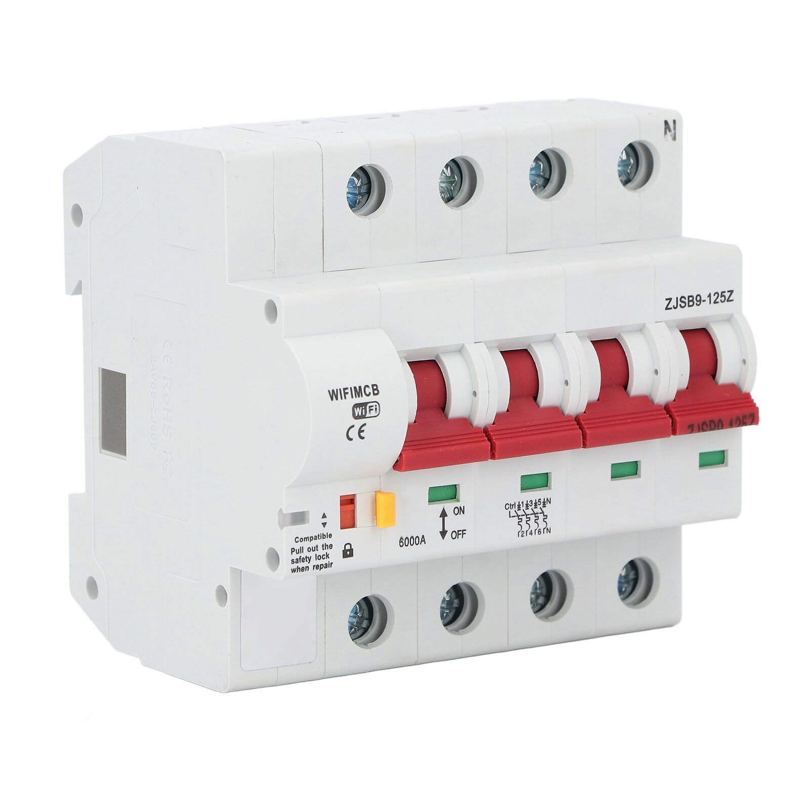 WiFi автомат 4P 100А 110-130V