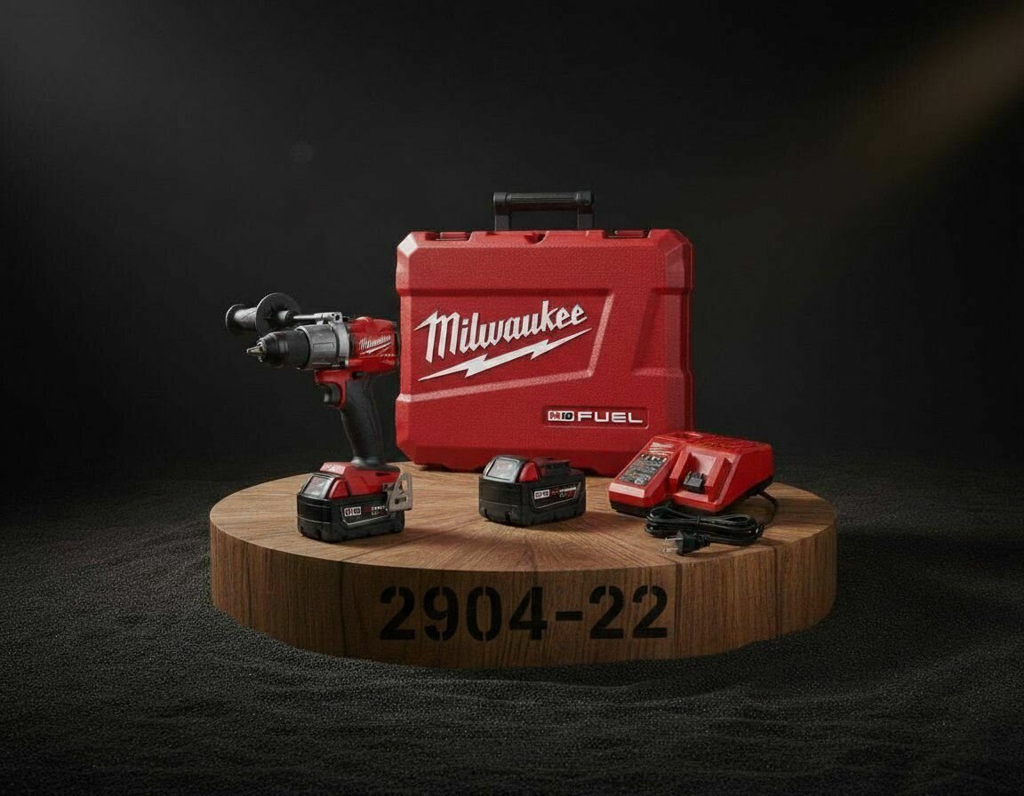 Milwaukee 2904-22 Дрель-шуруповерт, 12 В, 158 Нм, 2 АКБ+кейс+рукоятка+зарядка 220 вольт